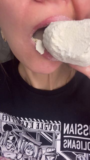 АСМР хруст мелом Халва Желтая