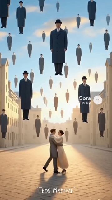 Клип на тему творчества Магритта.