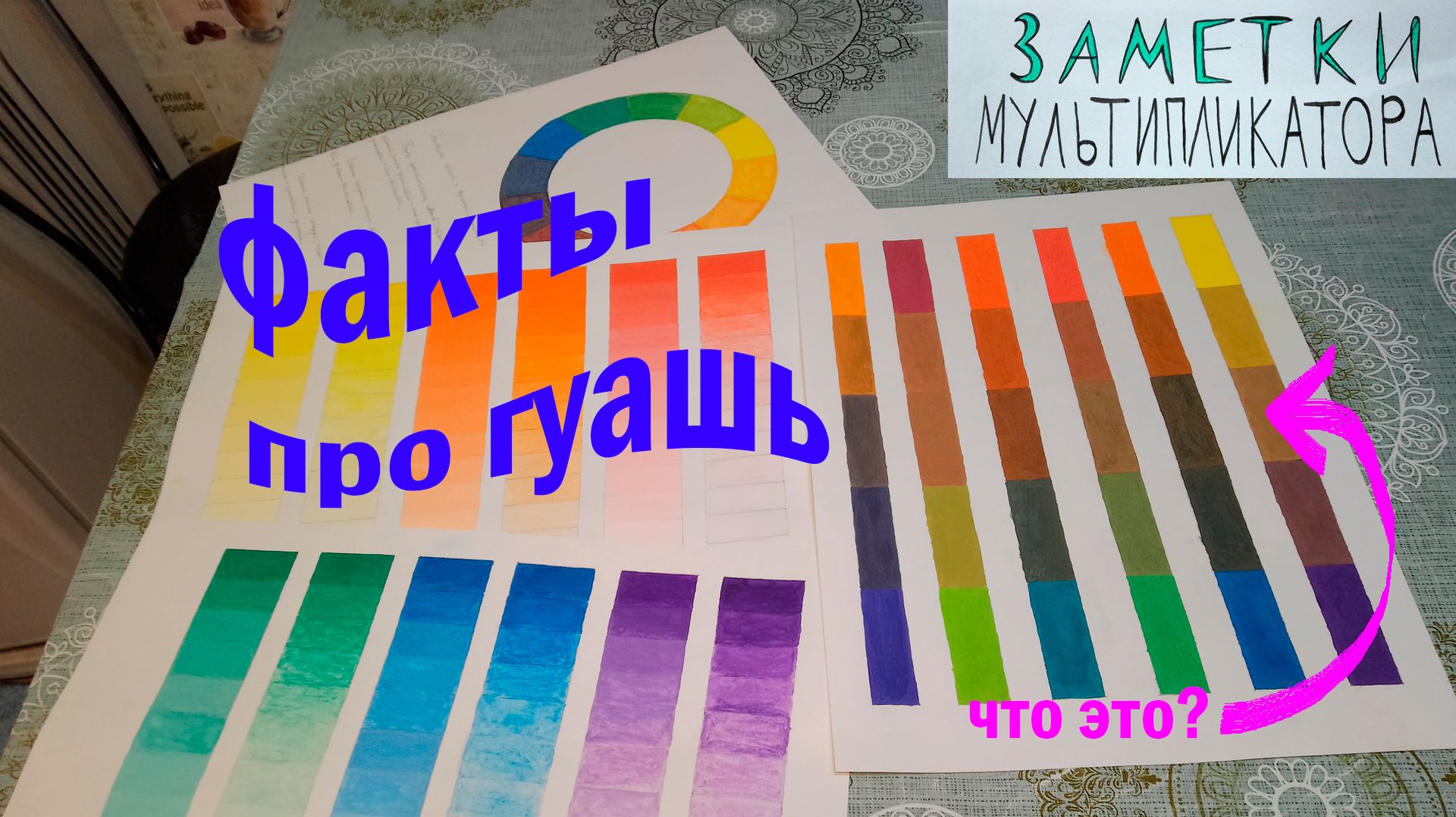 Интересные факты про гуашь и упражнения для художественной школы