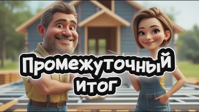 Каркасный мини дом 4х5 с террасой своими руками. Промежуточный итог.