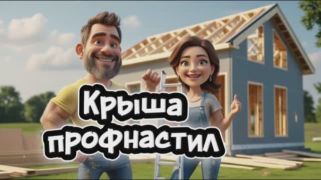 Каркасный мини дом 4х5 с террасой своими руками. Крыша из профнастила.