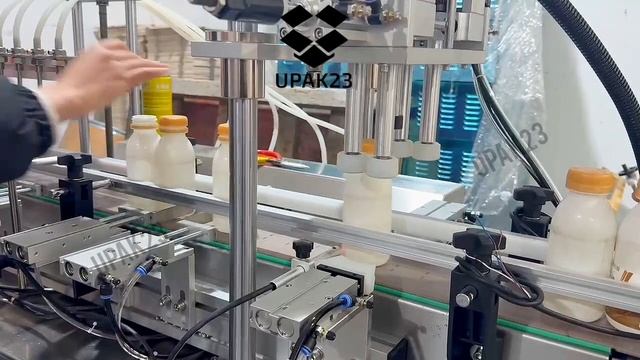 Розлив и укупор настольный на одной станине - двублок автоматический (4 насоса/4 сопла)