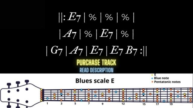 Drunk Fuzz Shuffle Guitar Backing Track in E