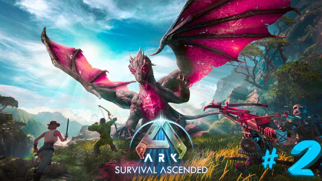Ark: Survival Ascended [ Прохождение : The Island ] - [ эпизод 2 - Мегатерий, Лютоволк, Аргентавис ]