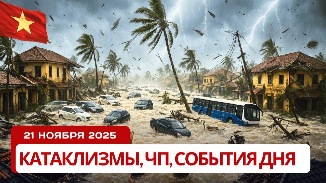 Новости Сегодня 21.11.2025 -  Катаклизмы, ЧП, События дня | США Китай Россия Европа Индия