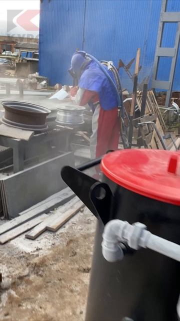 🟡Производство пескоструйных аппаратов на заводе ПСТ