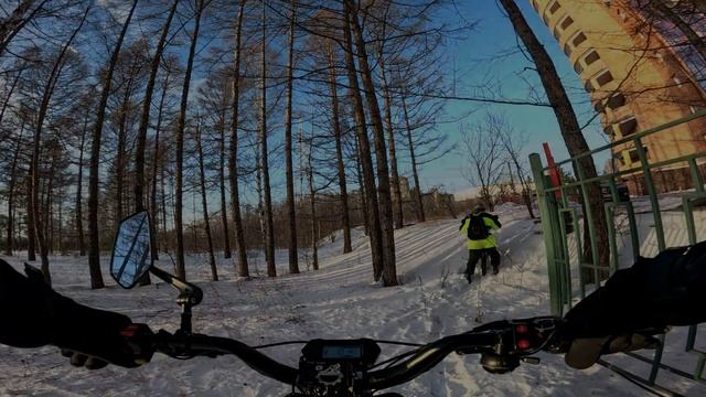 Sur Ron и Talaria зимняя покатушка. Пример видео снятого на gopro 12 black