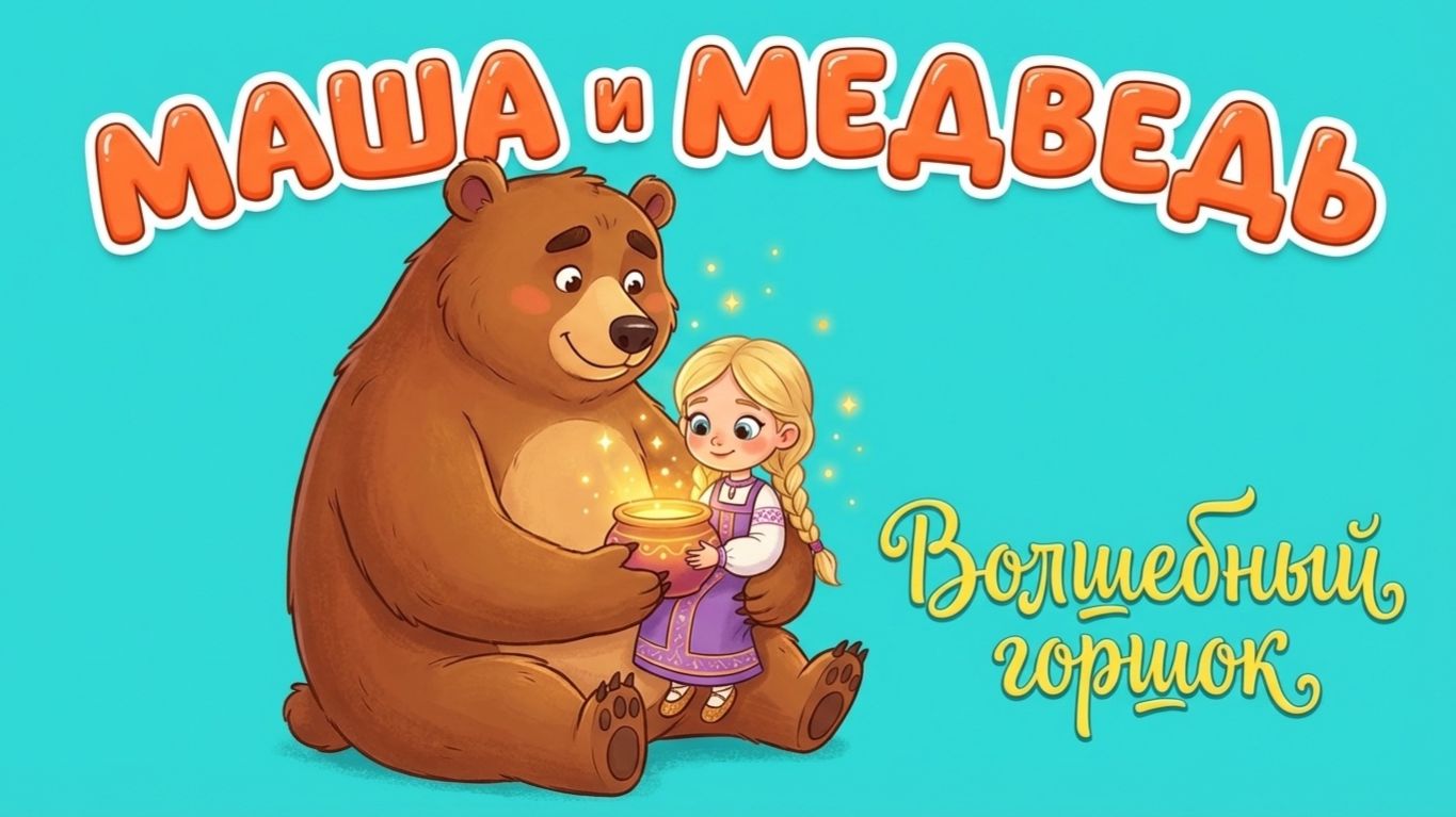 Маша и Медведь. Волшебный горшок. Сказка для детей