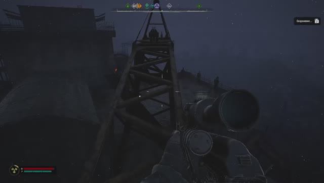 сталкер 2 террикон тайник на стреле крана снайперский прицел к АКМ-74, лавина, вал свалка