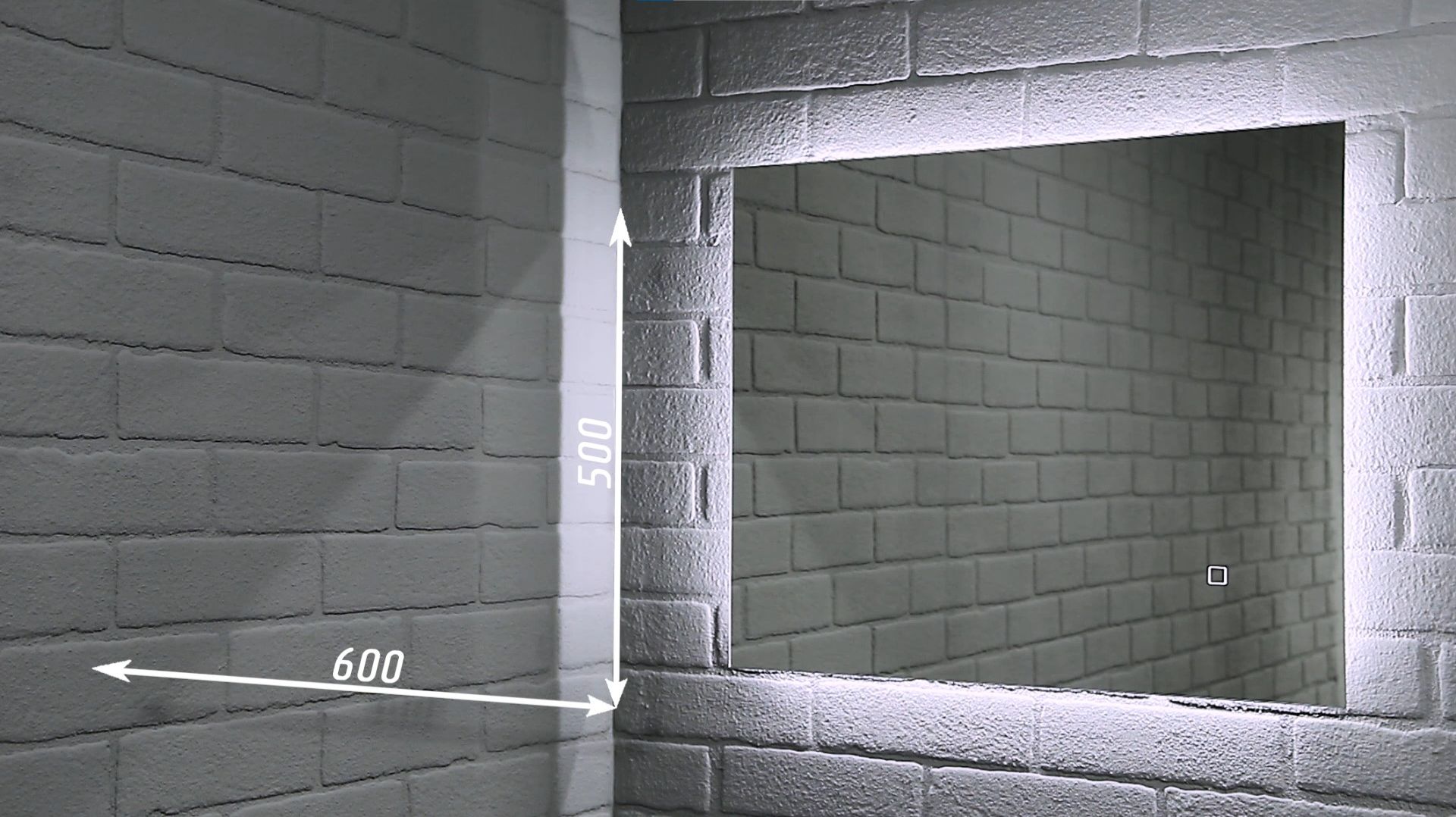 Зеркало Промо PR 600х500 LED Sansa