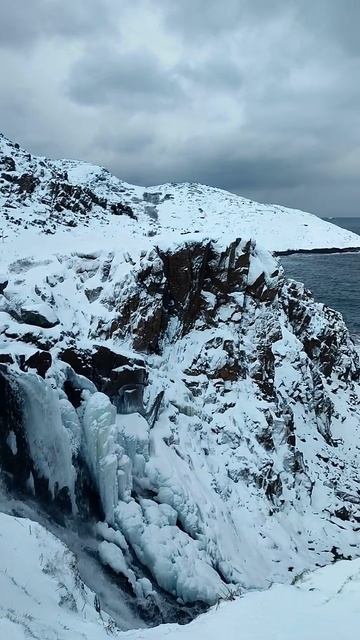 Териберка. Батарейский водопад