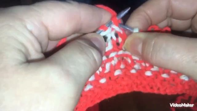 Вяжу СЛЕДОЧКИ двумя спицами с одним швом
