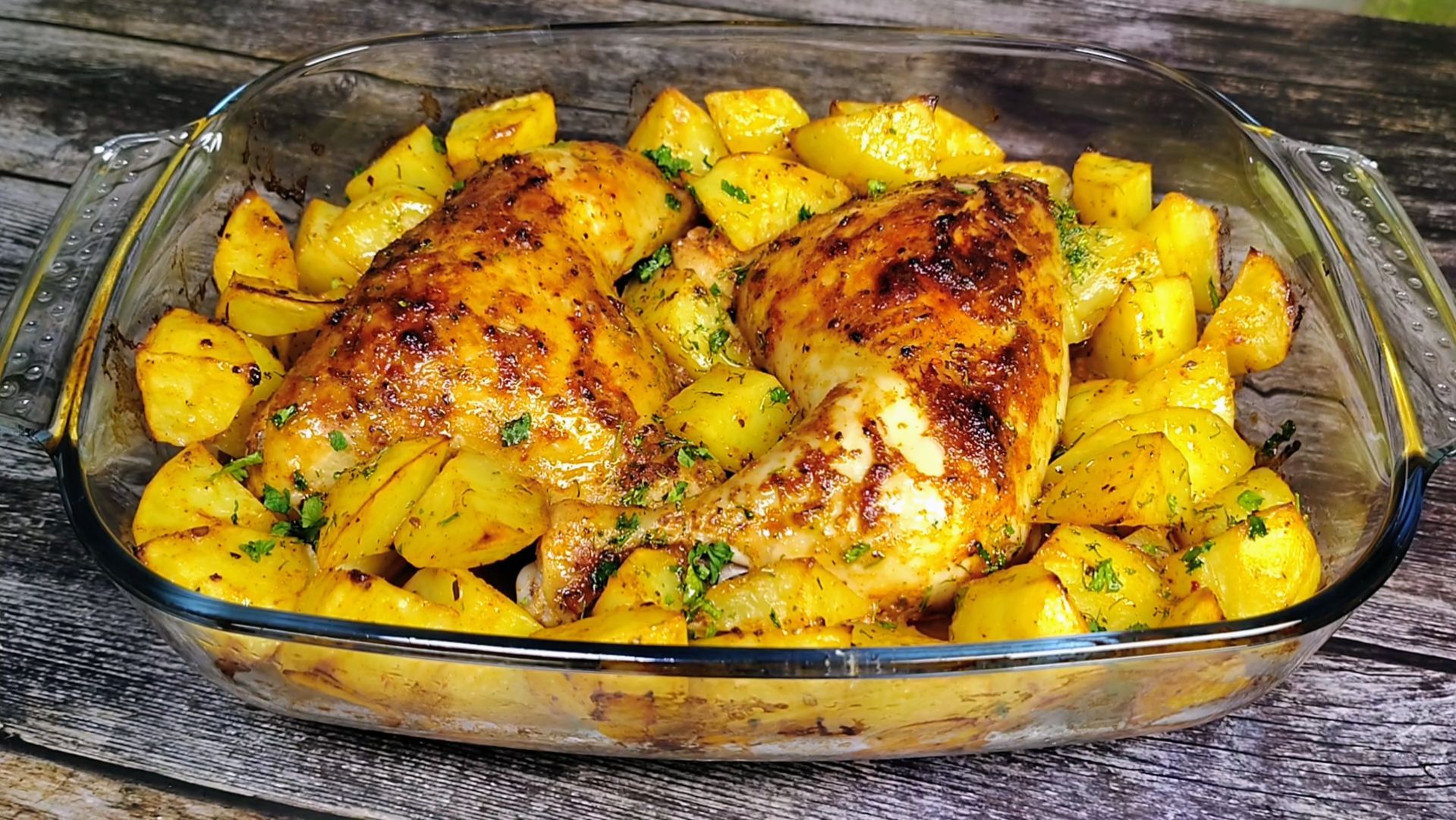 Маринад для хрустящей корочки. Куриные ножки в духовке.