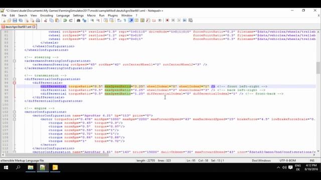 32.Глава 32- XML транспортного средства II (двигатель, рама шасси, колеса)