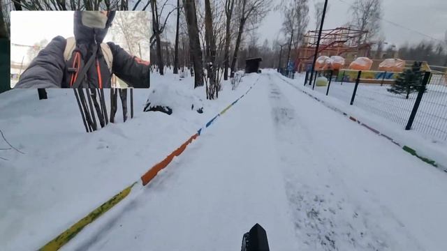 Зимняя вело прогулка в минус 25 градусов
