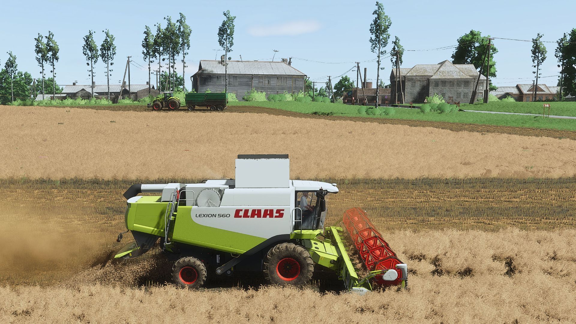 Уборка рапса Claas Lexion 560, Axion 960, Сосновка fs25
