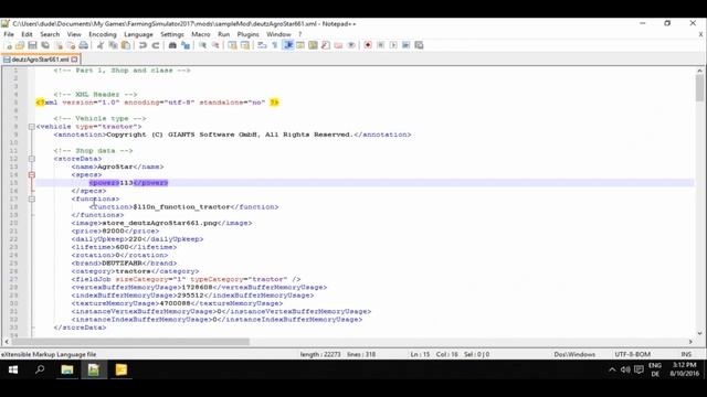 31.Глава 31- XML транспортного средства I (storeData, vehicleType)