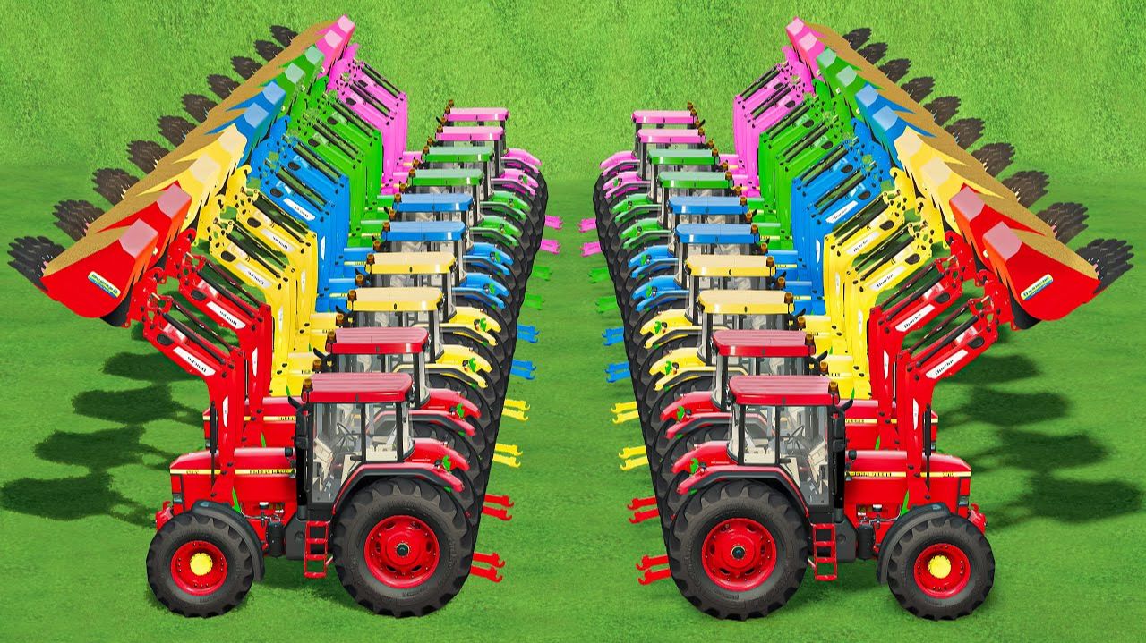 МАШИНКИ ВИДЕО ПРО МАШИНКИ УПРАВЛЯЕМ ТРАКТОРОМ ЦВЕТНЫЕ МАШИНКИ ИГРУШКИ МАШИНКИ