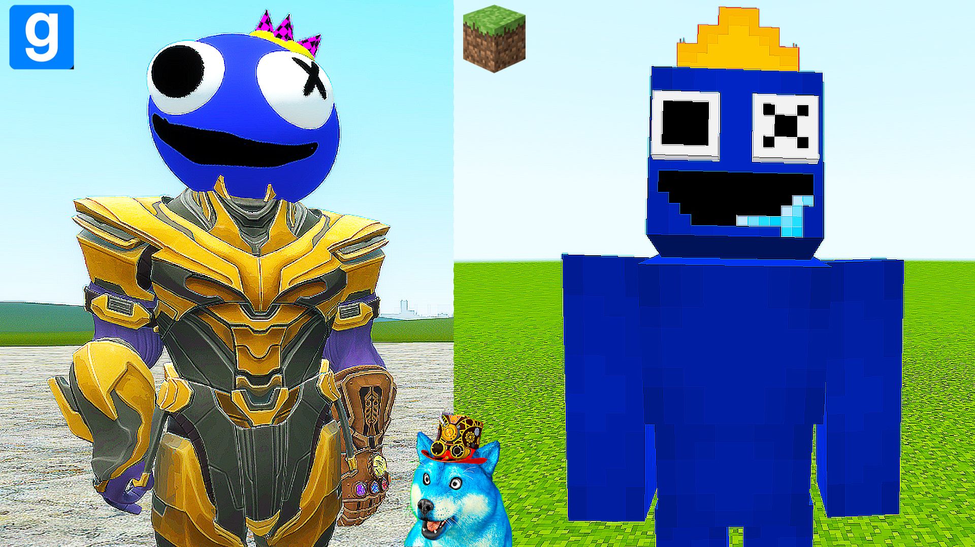 МАЙНКРАФТ ПРОТИВ РАДУЖНЫЕ ДРУЗЬЯ В RAINBOW FRIENDS и minecraft 2