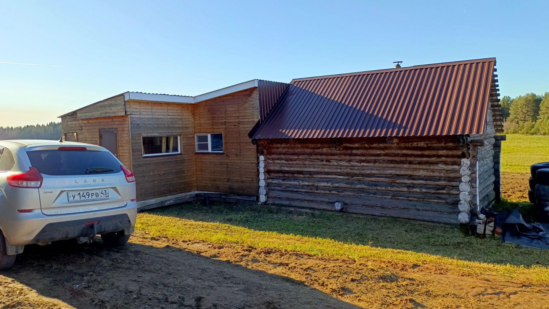 Баня 6х4. Начало перевозки.