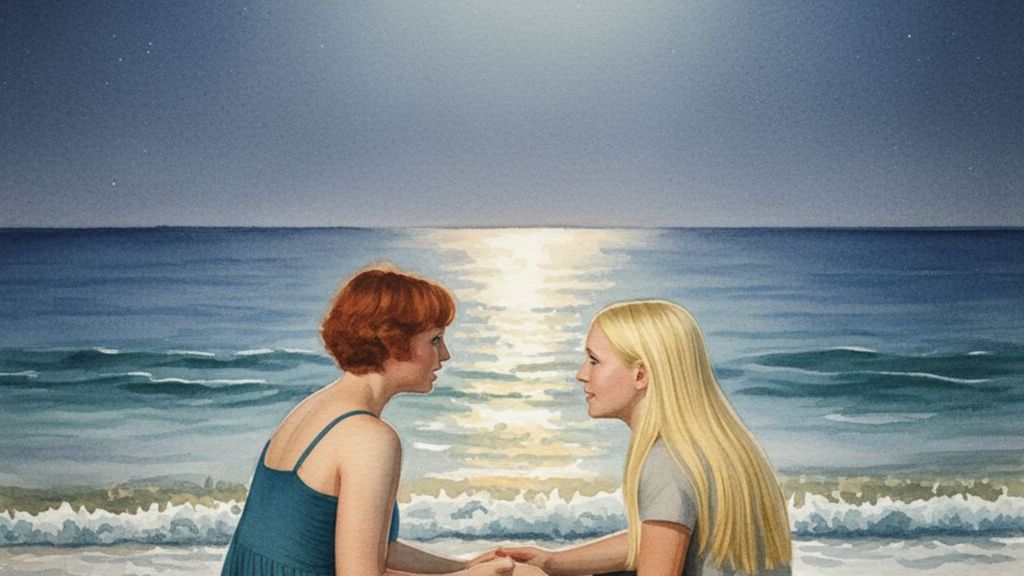 2 версия - два вокала. По глади вод Луна скользила