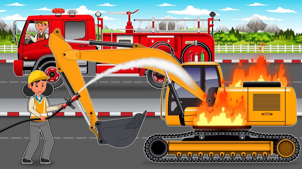 МУЛЬТИК МАШИНКИ ВИДЕО ПРО МАШИНКИ ТУШИМ ЭКСКАВАТОР МУЛЬТФИЛЬМЫ ЦВЕТНЫЕ МАШИНКИ ИГРУШКИ МАШИНКИ