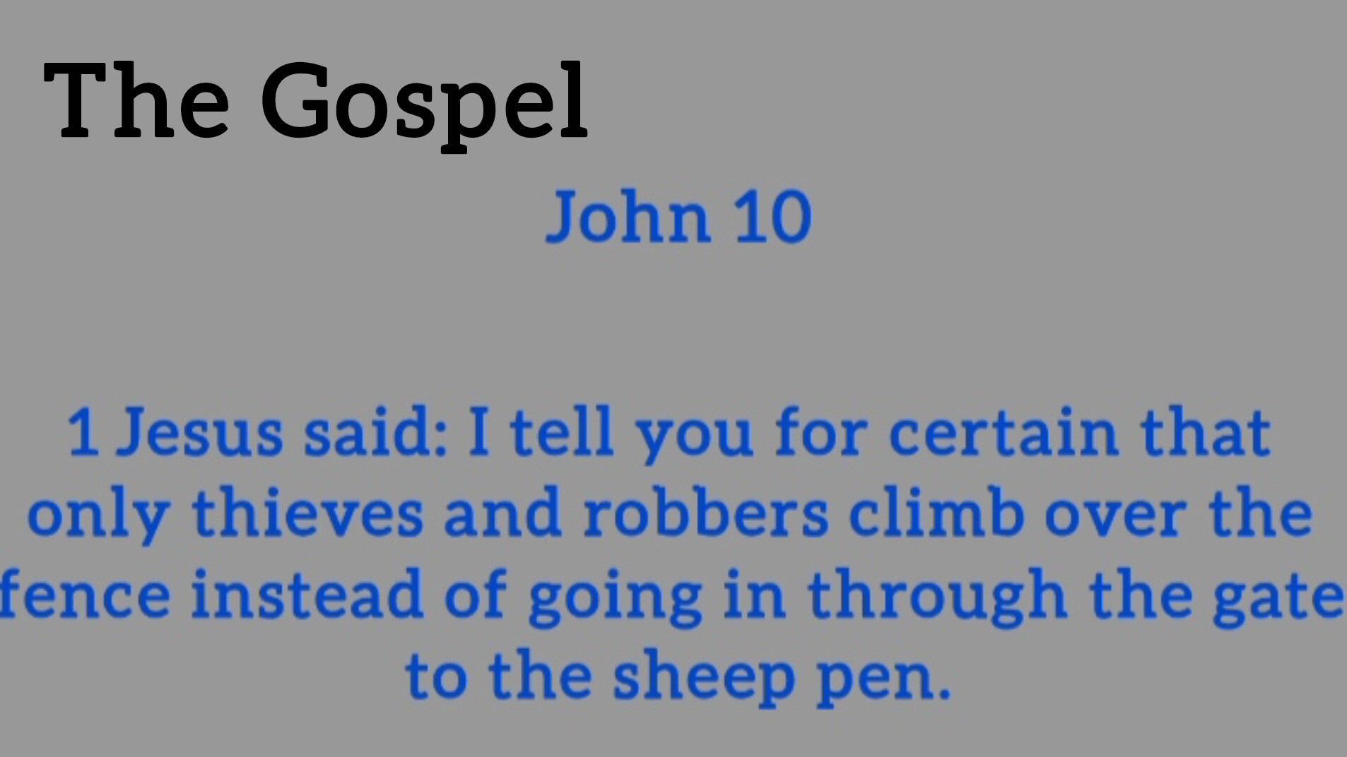 The Gospel _ John 10 - Contemporary English Version (Anglicised) 2012. Audiobook.