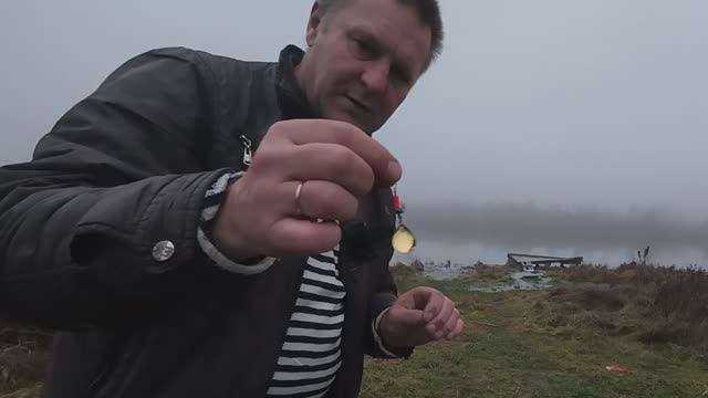 Эта приманка снова не подвела. Короткий выход щуки. Рыбалка в ноябре.