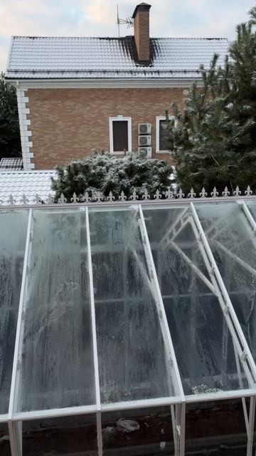 Когда погода будет ужасная, спасет урожай оранжерея прекрасная