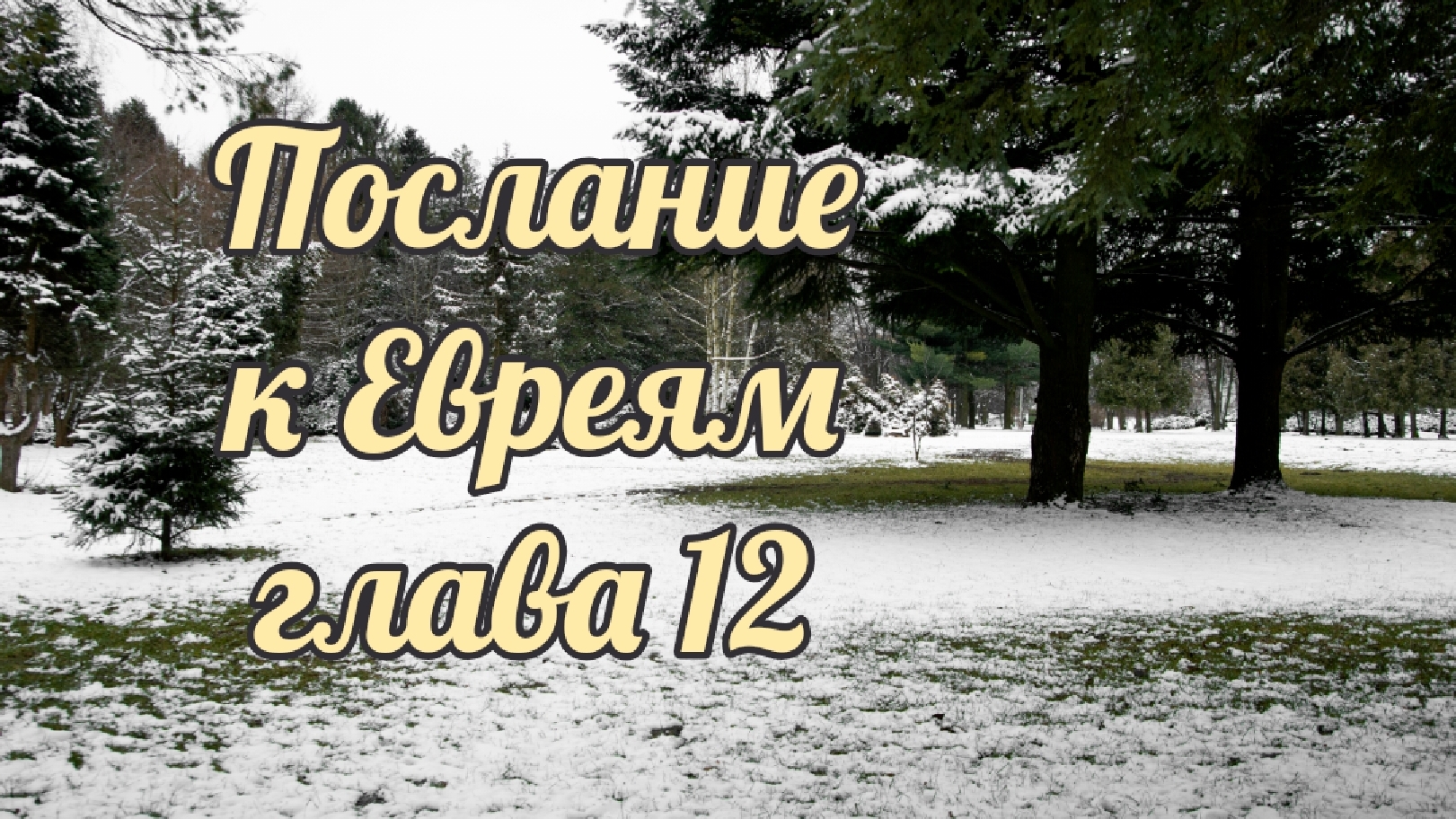 Послание к Евреям глава 12