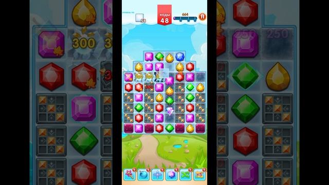 Jewel Legend 194 и 195 уровень три в ряд