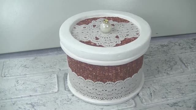 Шарм старой бобины . Создаём шкатулку своими руками .