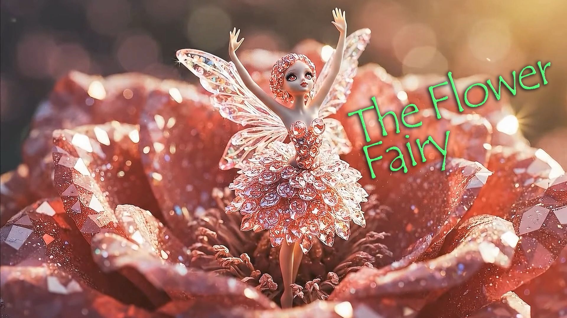 Живые  хрустальные цветы