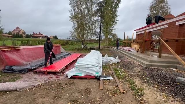 Устройство кровли на доме из кирпича 295 м2, Вяхтелево 28.09.2024