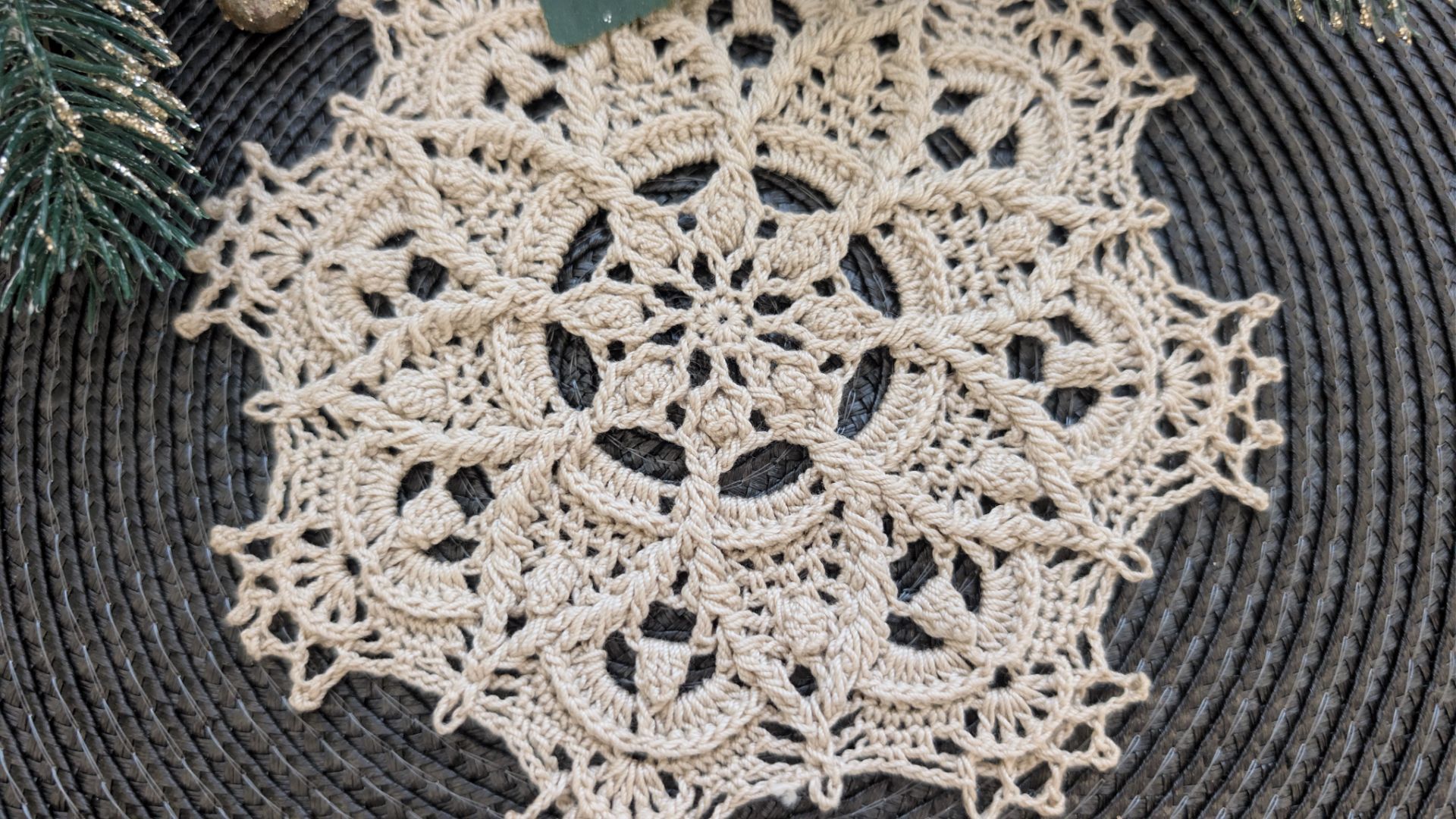 ✨Мини салфетка крючком ✨