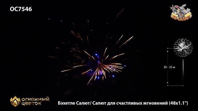 Фейерверк ОС7546 Бахетле (Салют для счастливых мгновений) (1,1" х 48)