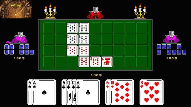 карточная игра - Девятка (1 партия)