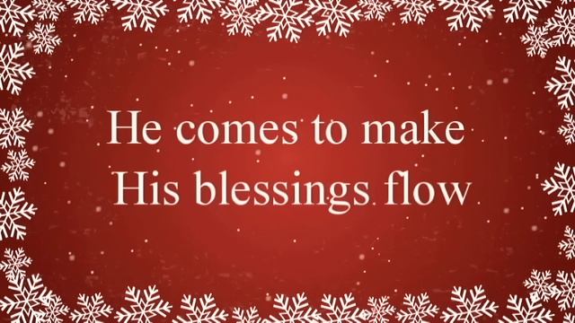Joy to the World with Lyrics | Christmas Carol & Song
