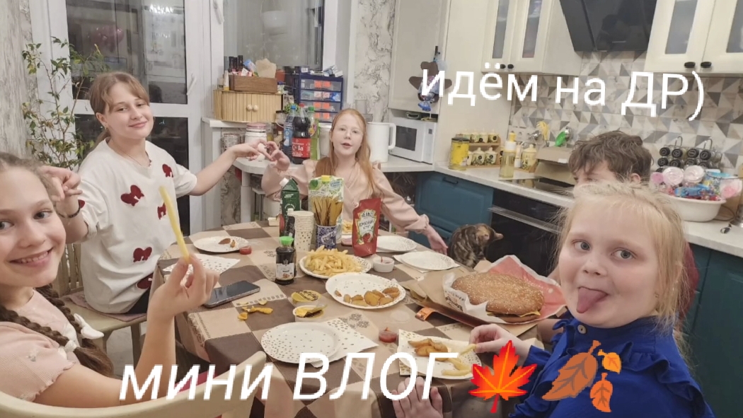 НАШ МИНИ ВЛОГ 🍂) ИДЕМ НА ДНЮШКУ К ПОДРУГЕ)))))