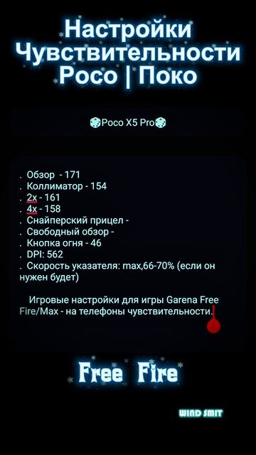 Мощные настройки POCO для Garena Free Fire/Max 2025 - свежие настройки чувствительности для оттяжки!