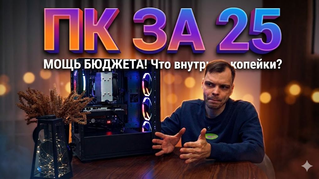 Компьютер за 25 000 рублей в 2025 году | CrewGTW, Крюга