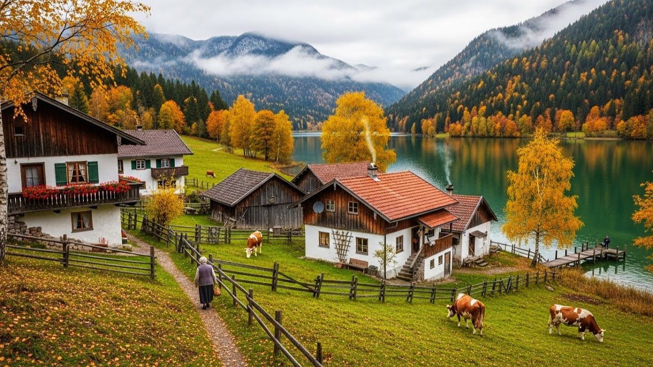 Бавария, Германия. Осенняя прогулка по самой красивой сельской местности Германии | #шариклайф
