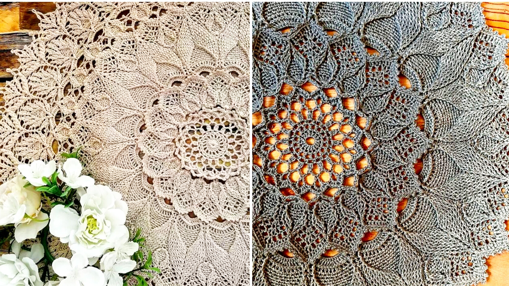 26. Вязание крючком. 86-90ряды Салфетка Arcanowave. Мастер-класс по вязанию.mp4