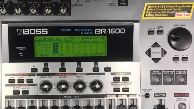 Boss BR 1600 Tips and Tricks - The Hidden Gain Controls (1080p)