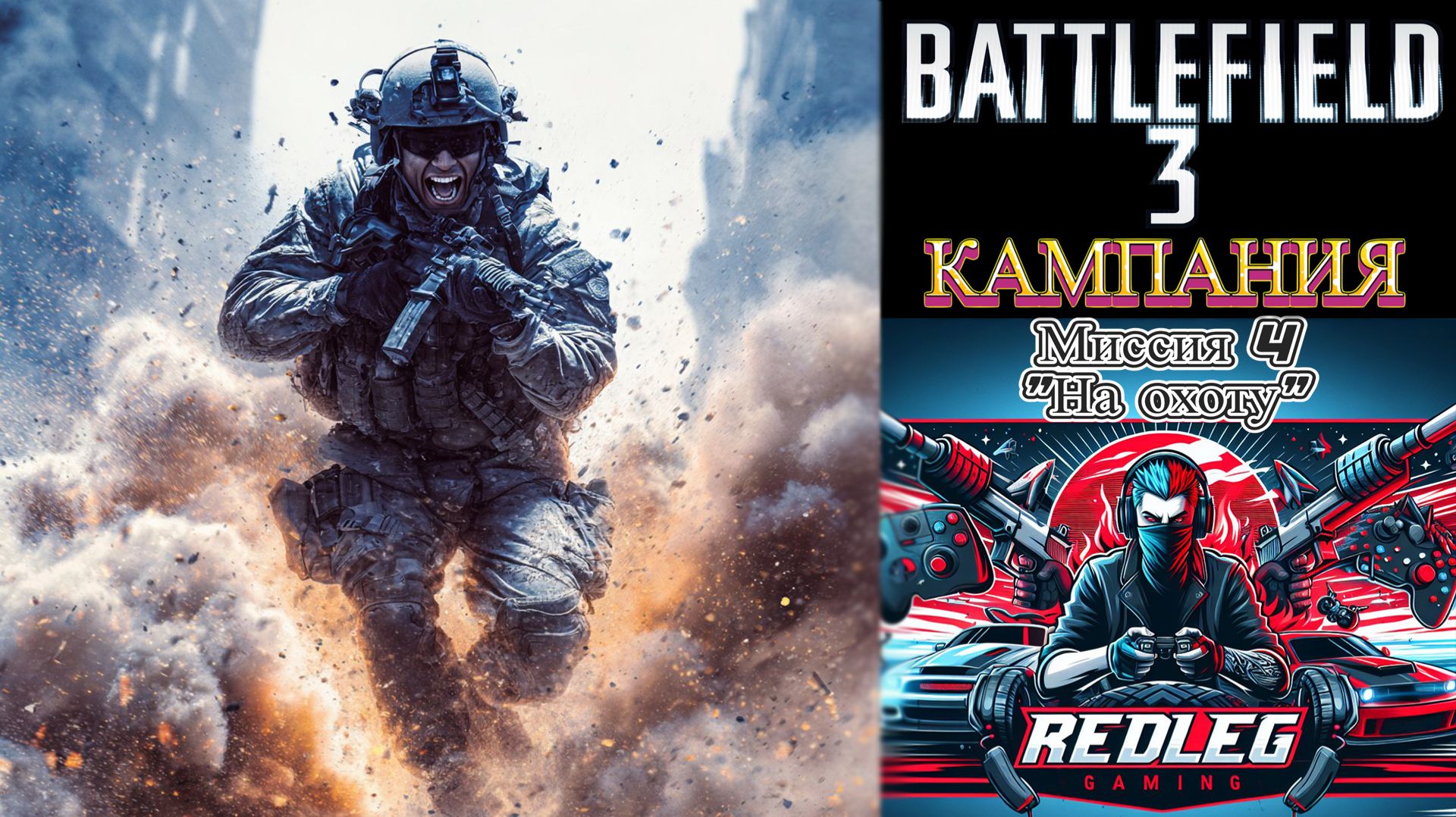 🔴 Battlefield 3 — Миссия 4: "На охоту" | LIVE | PC