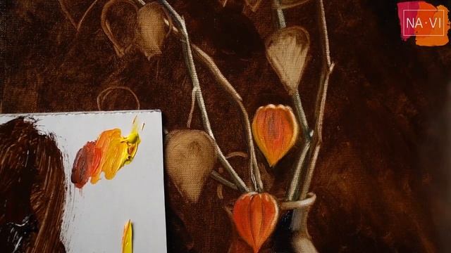 СЕКРЕТ ХУДОЖНИКА. Надежда Ильина. Как написать физалис