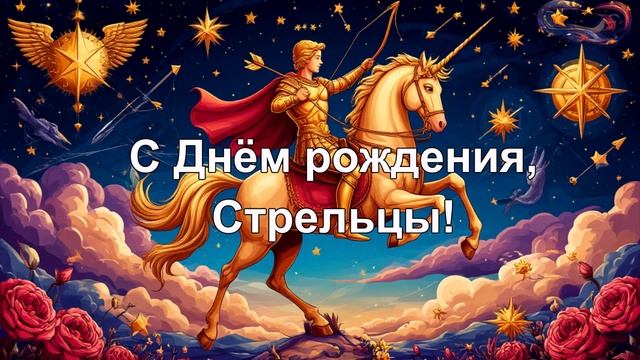 С Днём рождения, Стрельцы🎆🎇🎯🎵