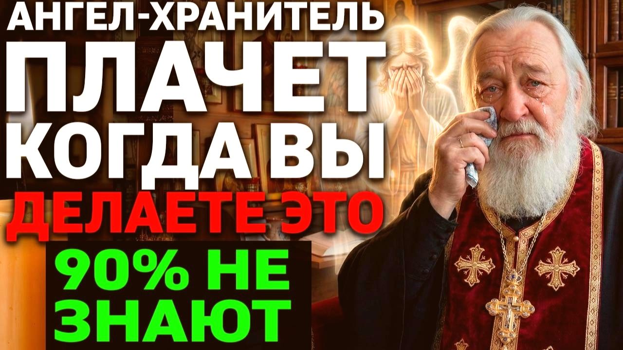 АНГЕЛ-ХРАНИТЕЛЬ ПЛАЧЕТ когда вы делаете ЭТО! 90% верующих не знают! Батюшка раскрыл
