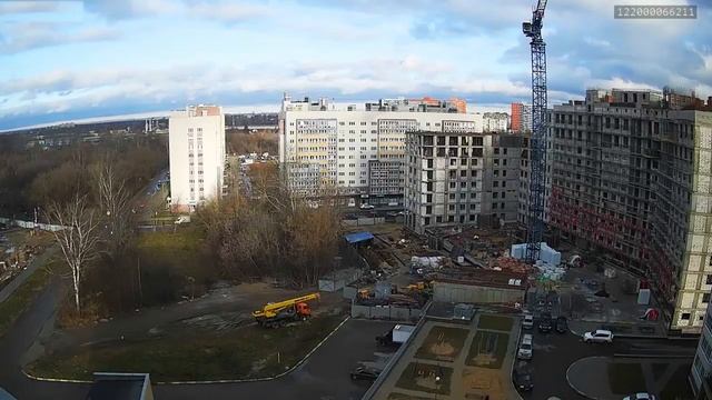 Таймлапс хода строительства ЖК "2Д Федосеенко" за 11 ноября 2025 г.