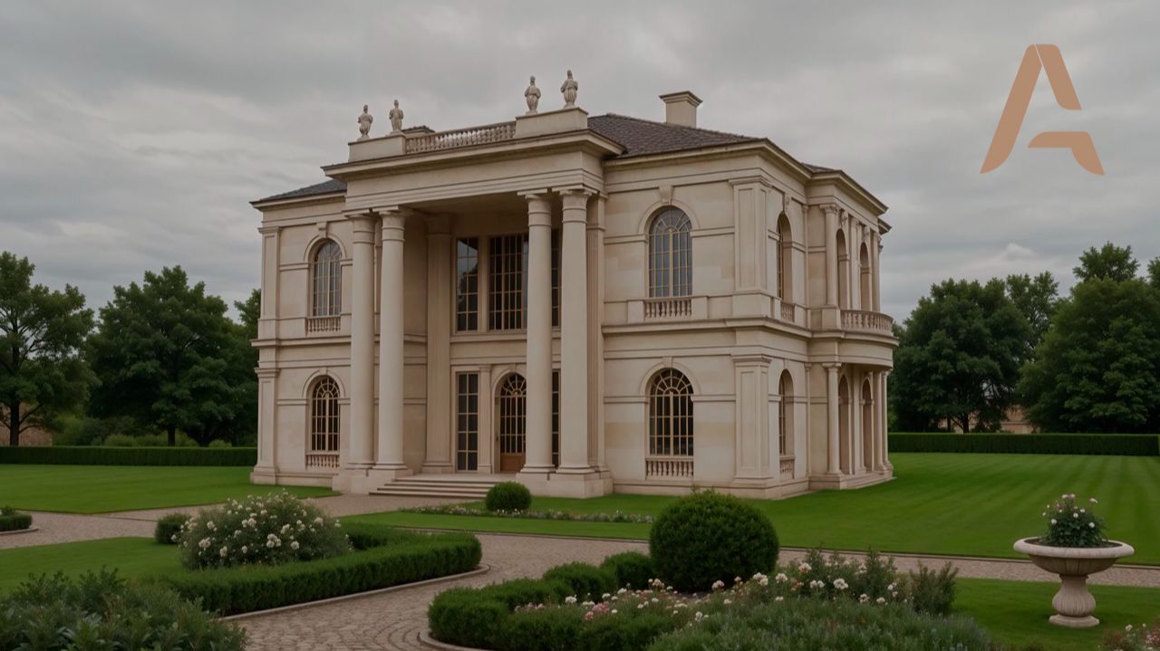 Особняк для жизни премиум-класса. Проект особняка с гаражом, сауной, кинотеатром и винным погребом